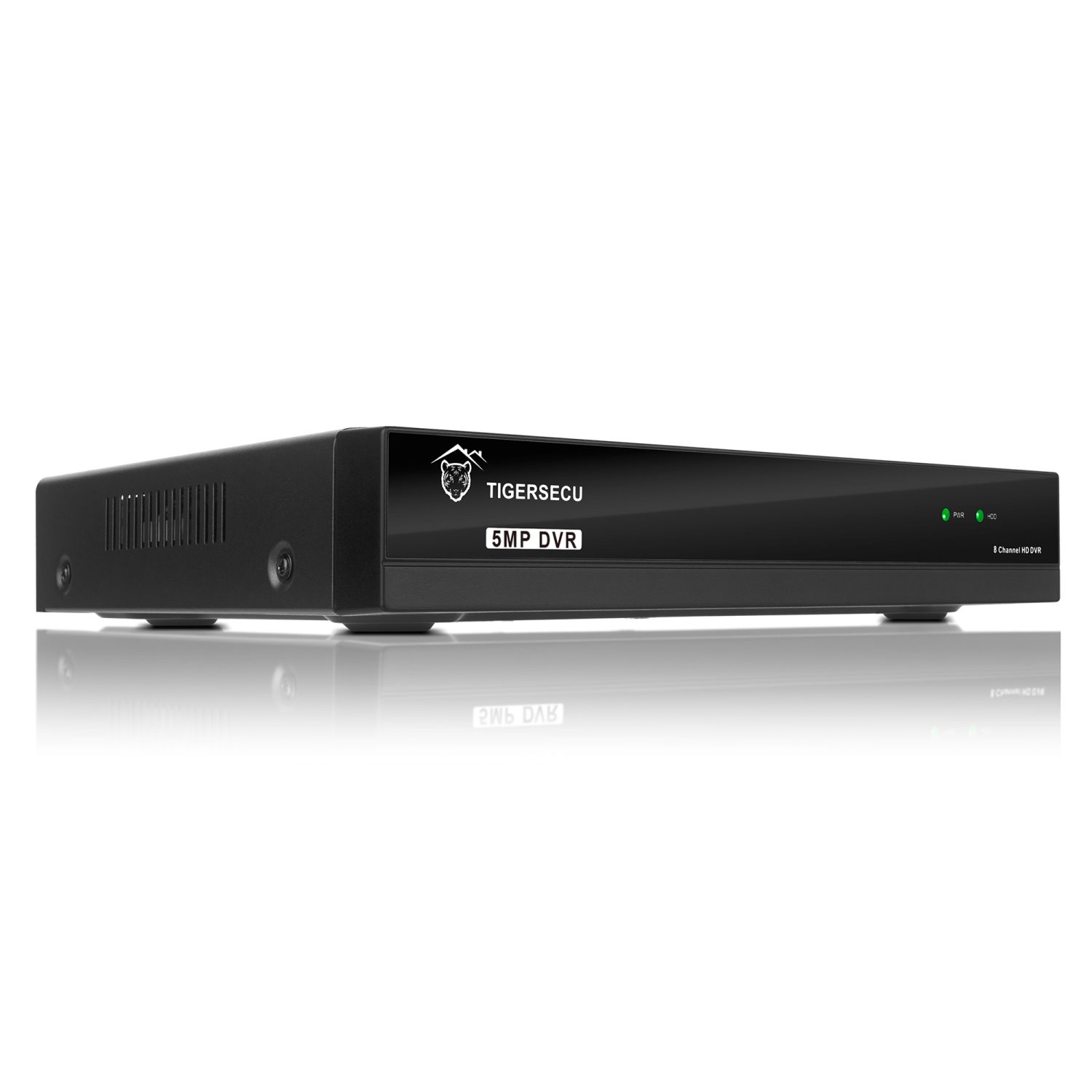 TIGERSECU Ultra HD 5MP 8-Channel Hybrid DVR Recorder Without Hard Drive ...